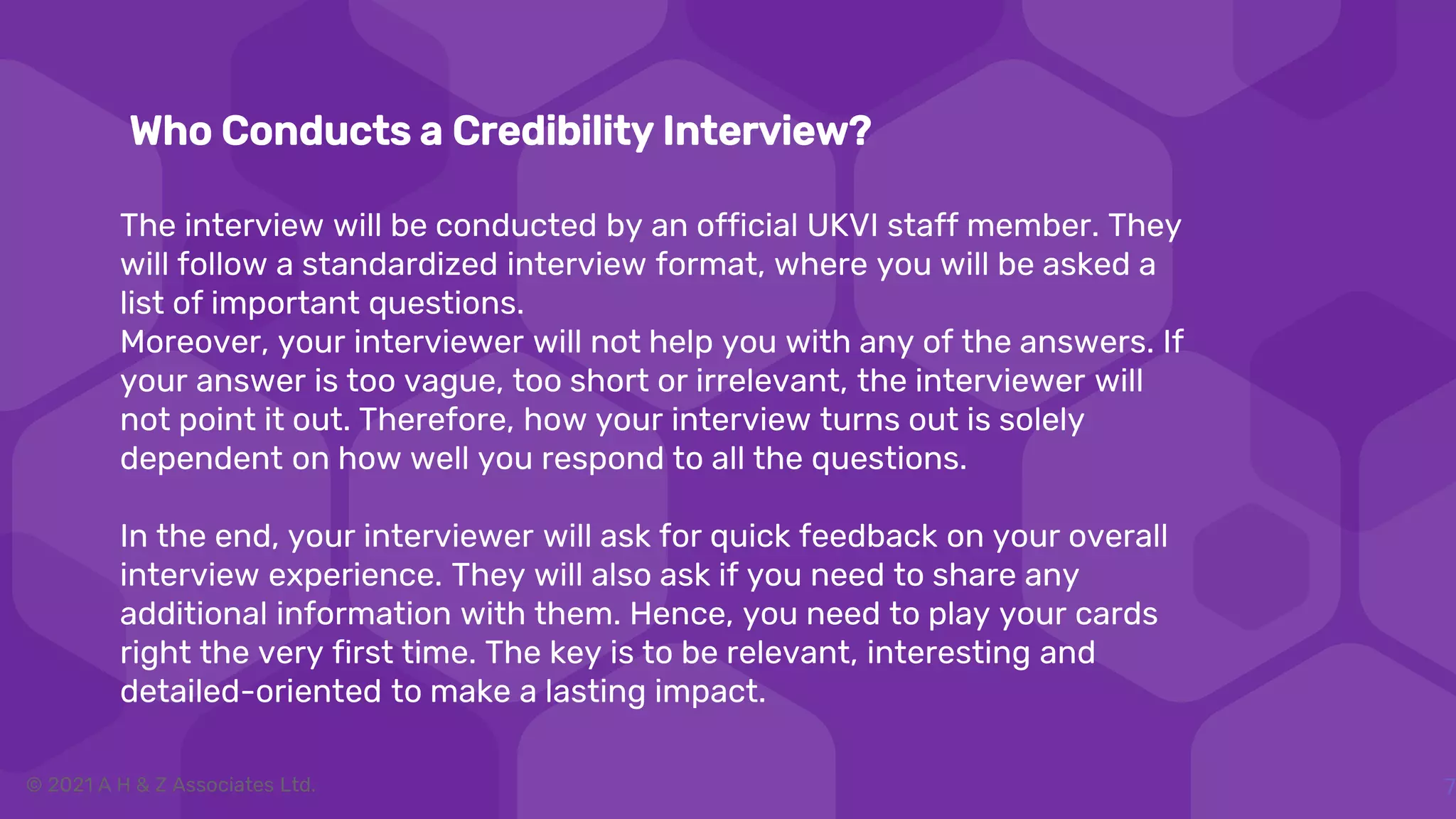 Credibility Interview | Things You Should Know! | PPTX