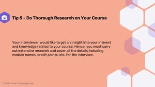 Credibility Interview | Things You Should Know! | PPTX
