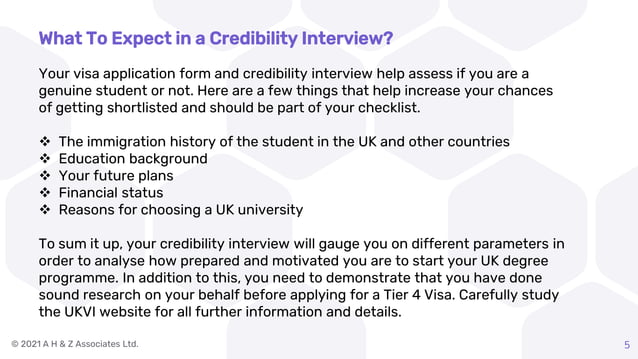 Credibility Interview | Things You Should Know! | PPTX | Resume Writing and Advice | Job Search