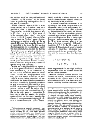 Credibility Of Optimal Monetary Delegation | PDF