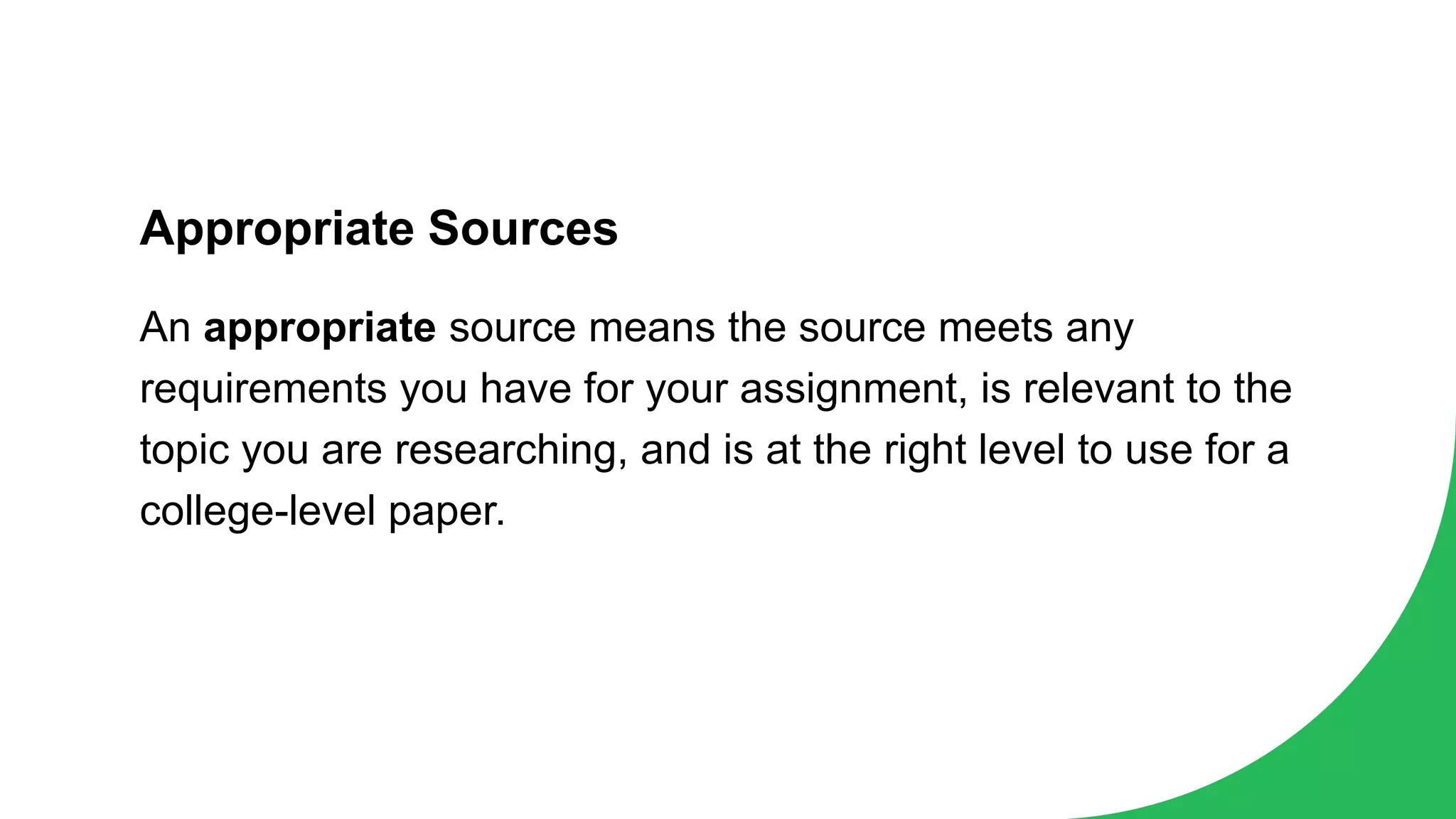 Credible and Appropriate Sources - Blast from the Past.pptx