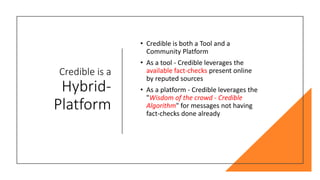 Credible - Helping build a Digitally Responsible Society | PPT