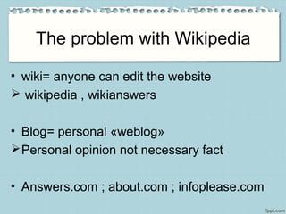 Credible sources of information | PPT