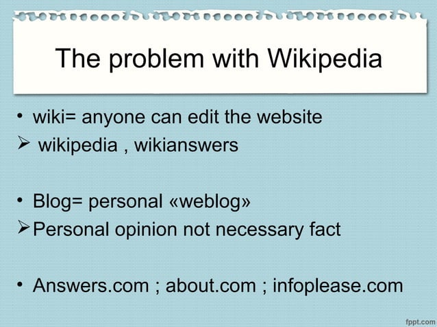 Credible sources of information | PPT