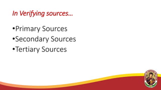 CREDIBLE SOURCES OF INFORMATION.pptx
