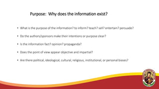 CREDIBLE SOURCES OF INFORMATION.pptx