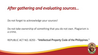 CREDIBLE SOURCES OF INFORMATION.pptx | Internet for Beginners | Internet