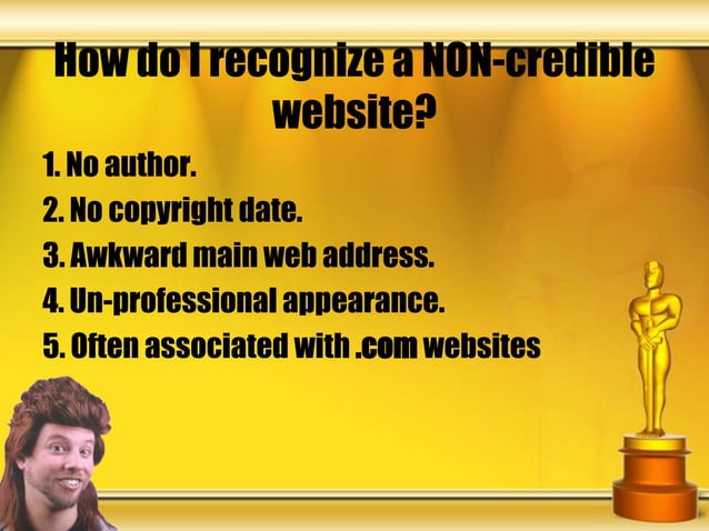 Credible websites | PPT