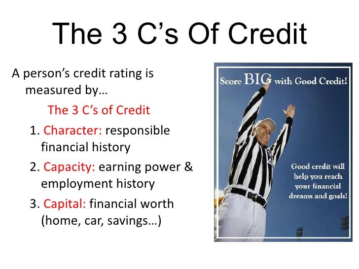 three c's of credit