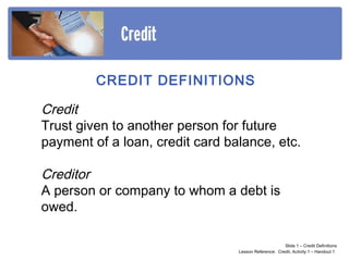 Credit | PPT