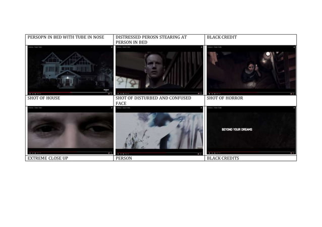 Shot by Shot Analysis | DOCX