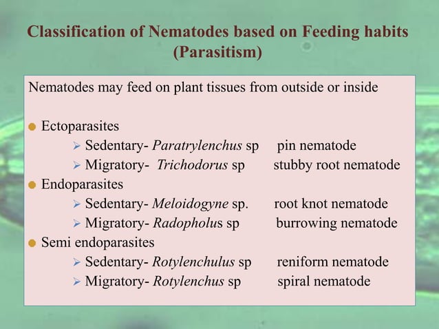 MAJOR PLANT PARASITIC NEMATODES OF INDIA THEIR DISTRIBUTION AND MANAGEMENT | PPTX | Agriculture ...