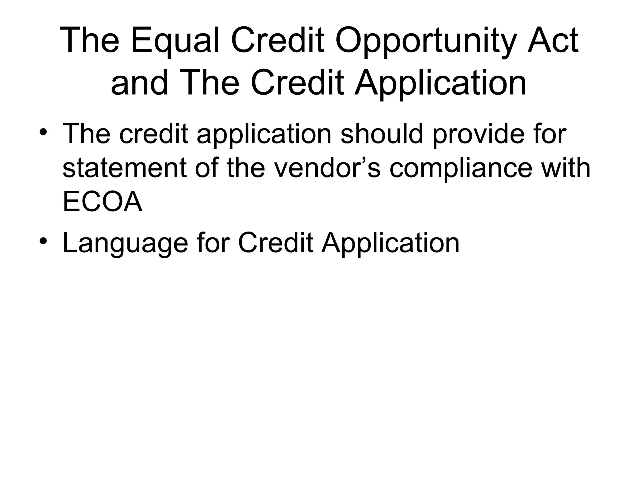 Credit Application Powerpoint | PPT