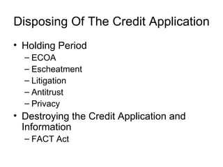 Credit Application Powerpoint | PPT