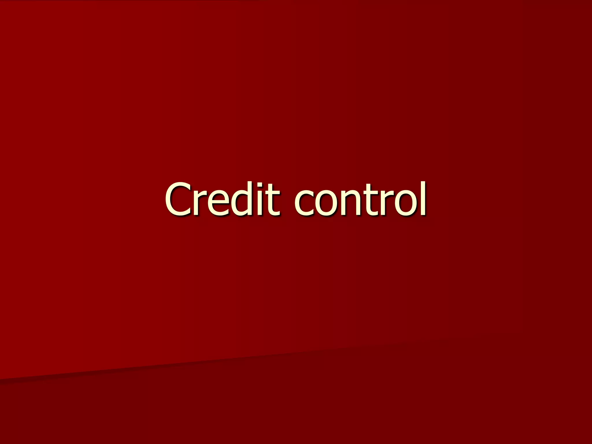 Credit-control.ppt