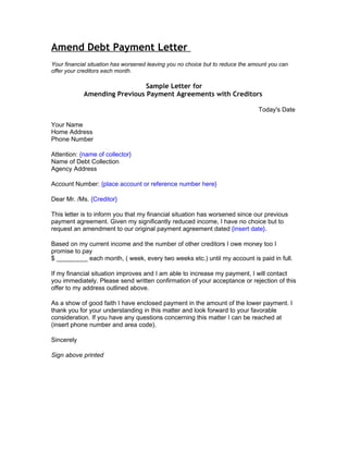 Credit and Debt Dispute Letters | DOC