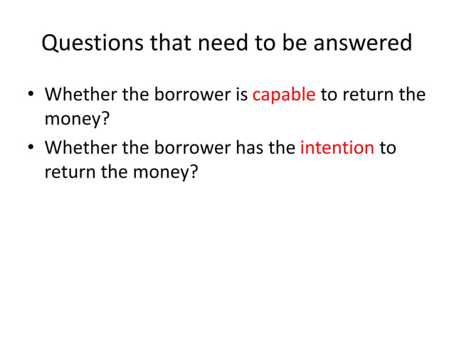 Credit - Decision Making Factors | PPTX | Business Accounting & Finance ...