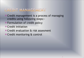 Credit management | PPT