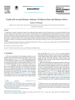Credit-risk-in-microfinance-industry--Evidence-fro_2018_Review-of ...