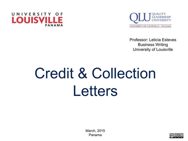 Credit and collection letters | PPTX | Consumer Banking | Personal Finance