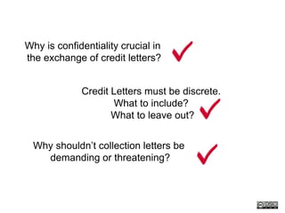 Credit and collection letters | PPTX