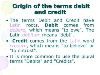 Credit And Debit | PPT