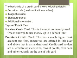 Credit and debit | PPT