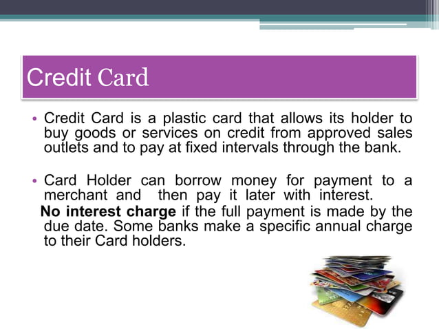 Credit and debit card | PPTX