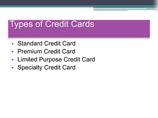 Credit and debit card | PPTX