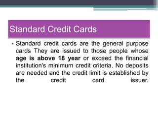 Credit and debit card | PPTX
