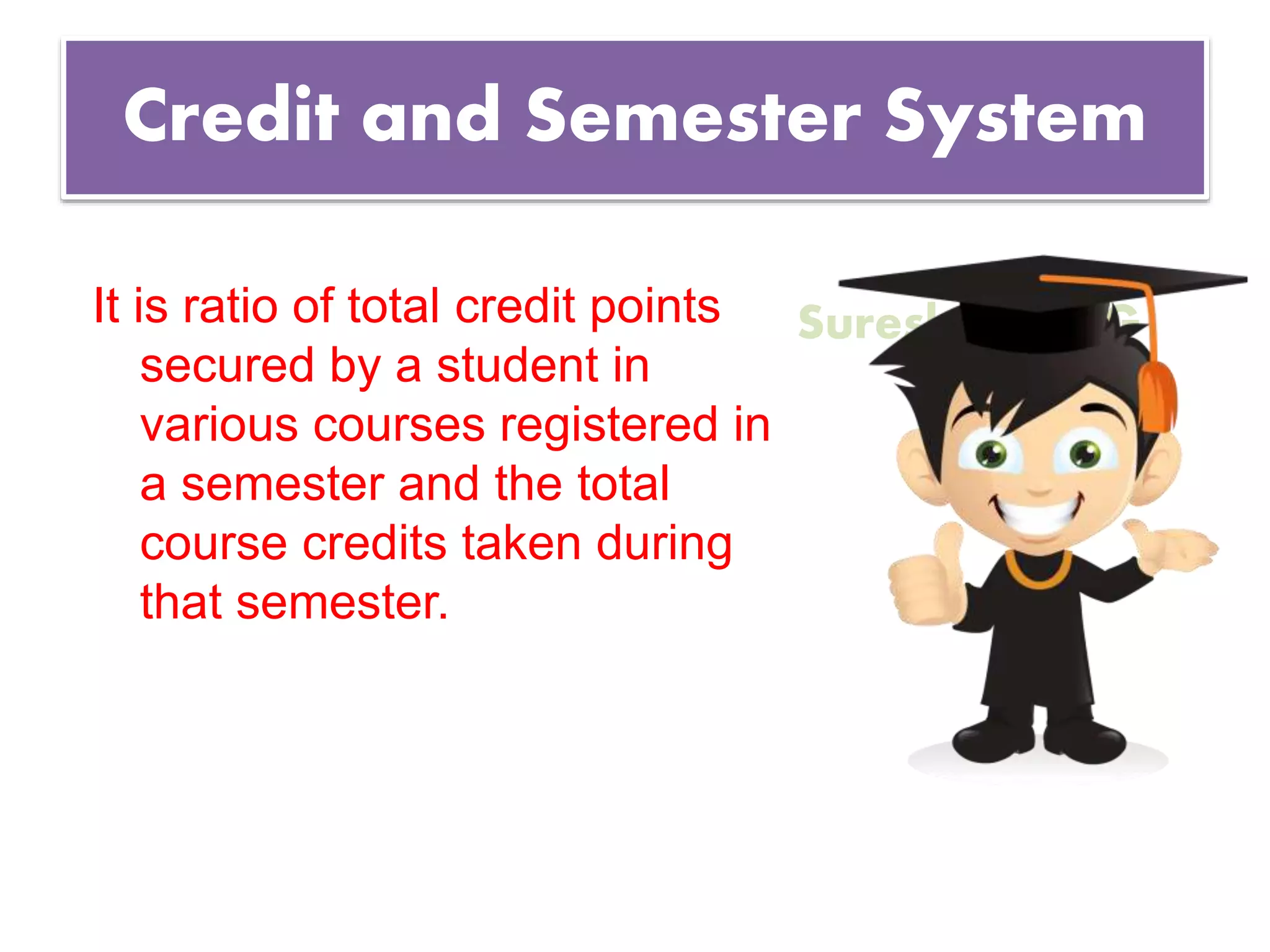 Credit and Semester System | PPTX