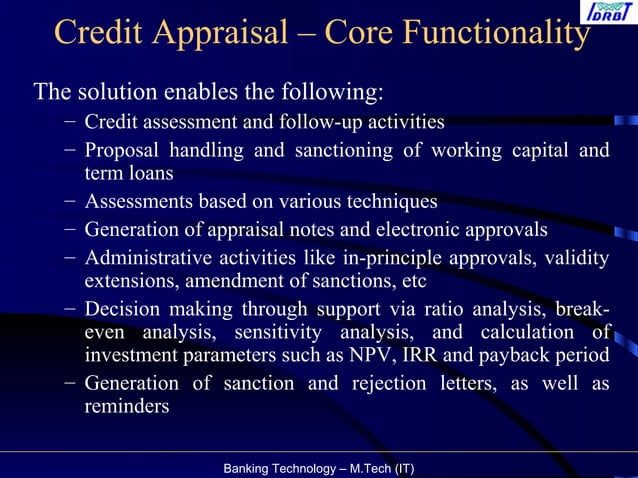Credit appraisal SYSTEM | PPT | Business Banking & Finance | Business