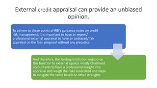 Credit appraisal an overview | PPTX