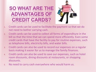Pros and Cons about Credit card | PPTX