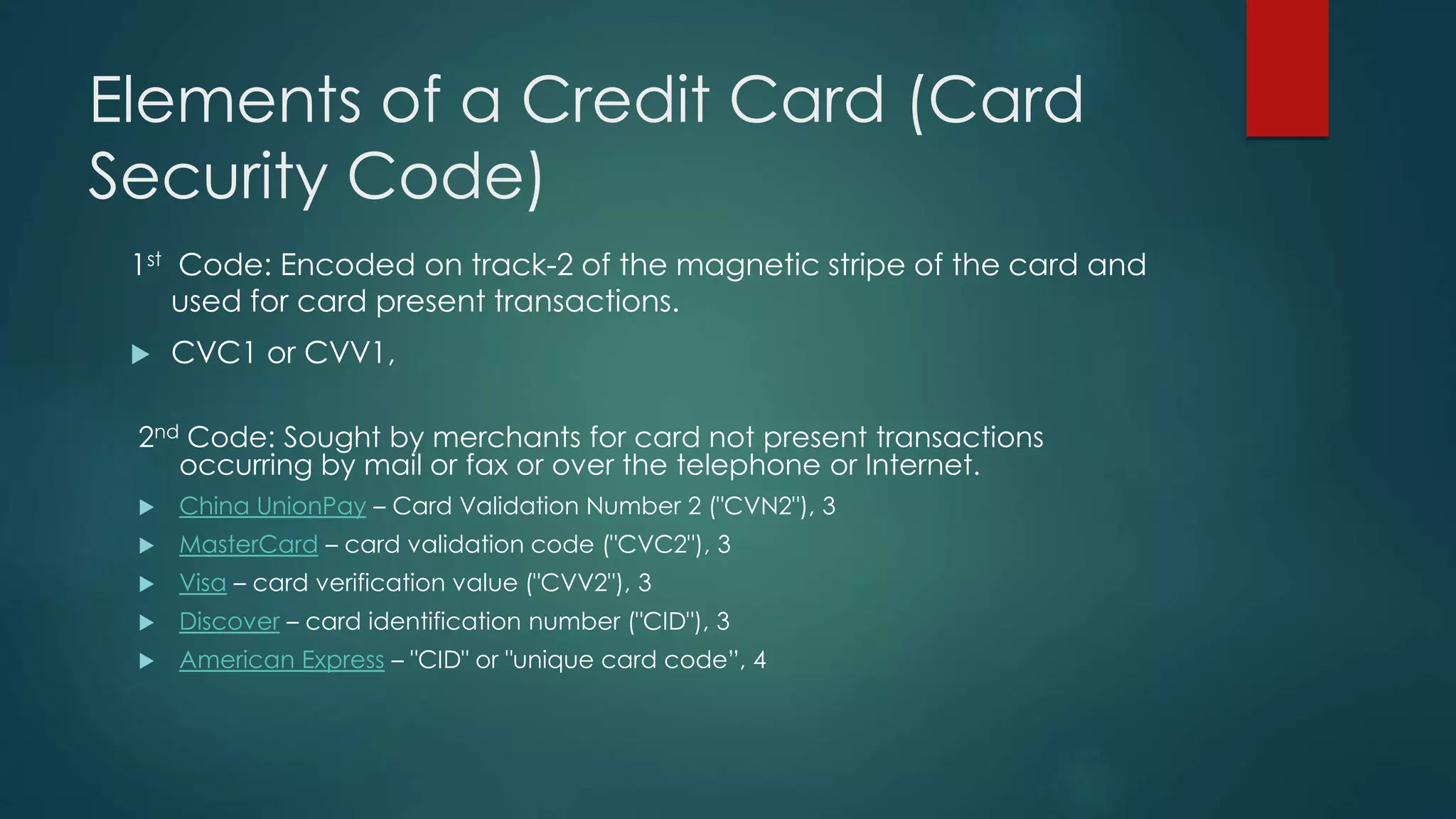 Know Your Credit Cards | PPTX