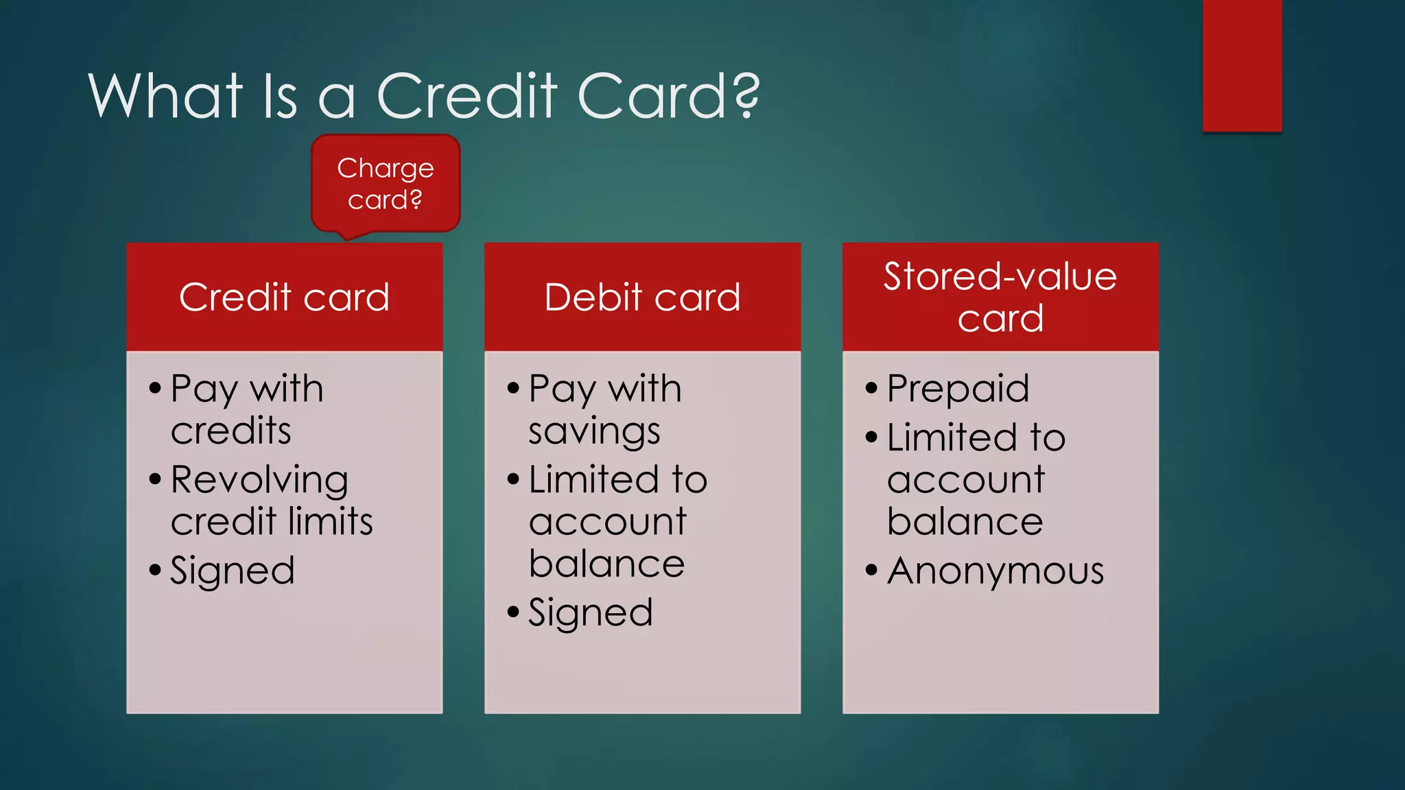 Know Your Credit Cards | PPTX