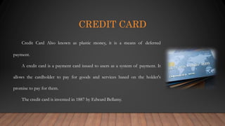 Credit card | PPTX | Credit Cards | Personal Debt