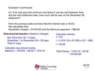 Credit Card Calculations | PPSX