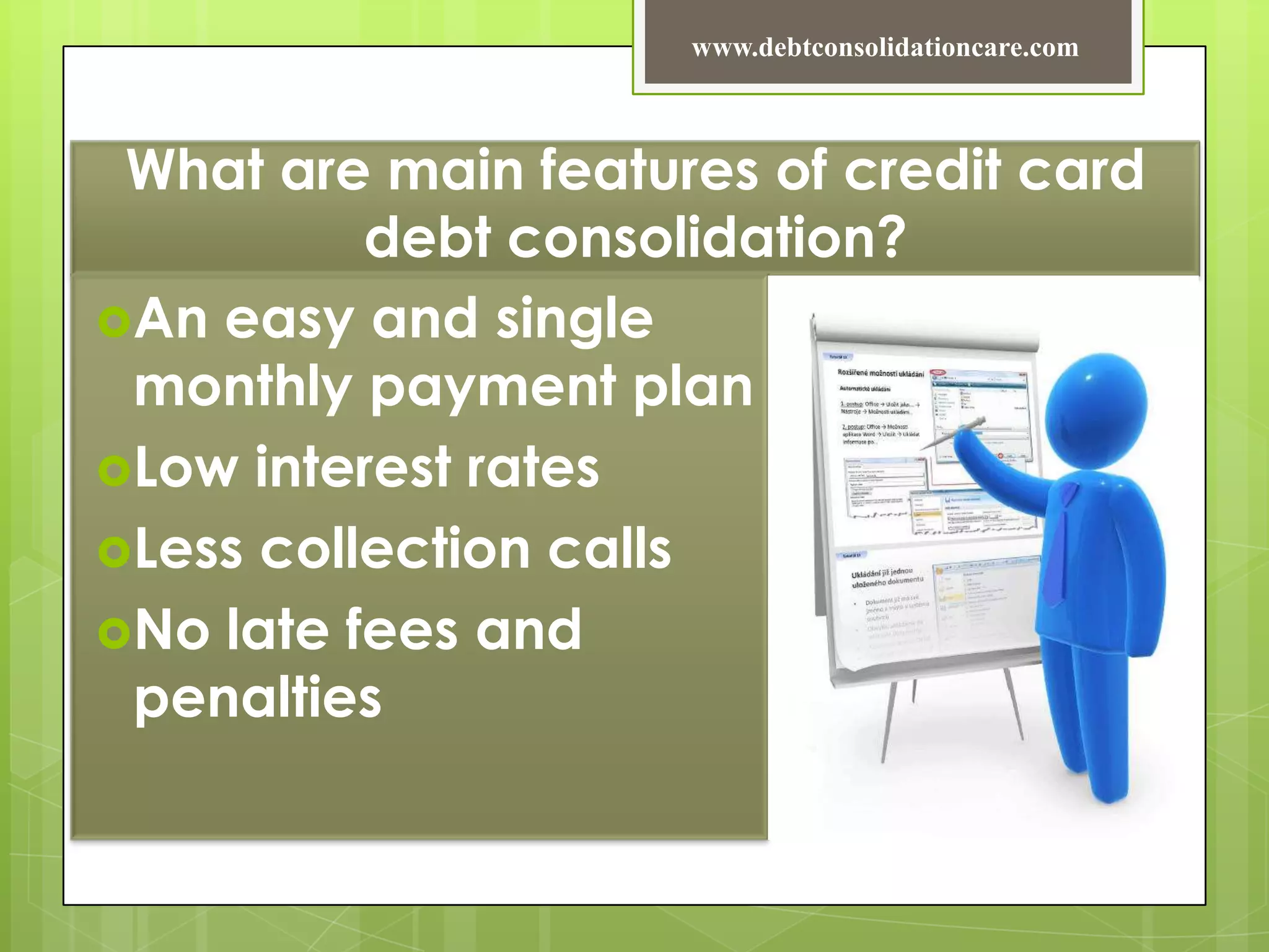 Credit card consolidation – A smart way to escape from debt mess | PPT