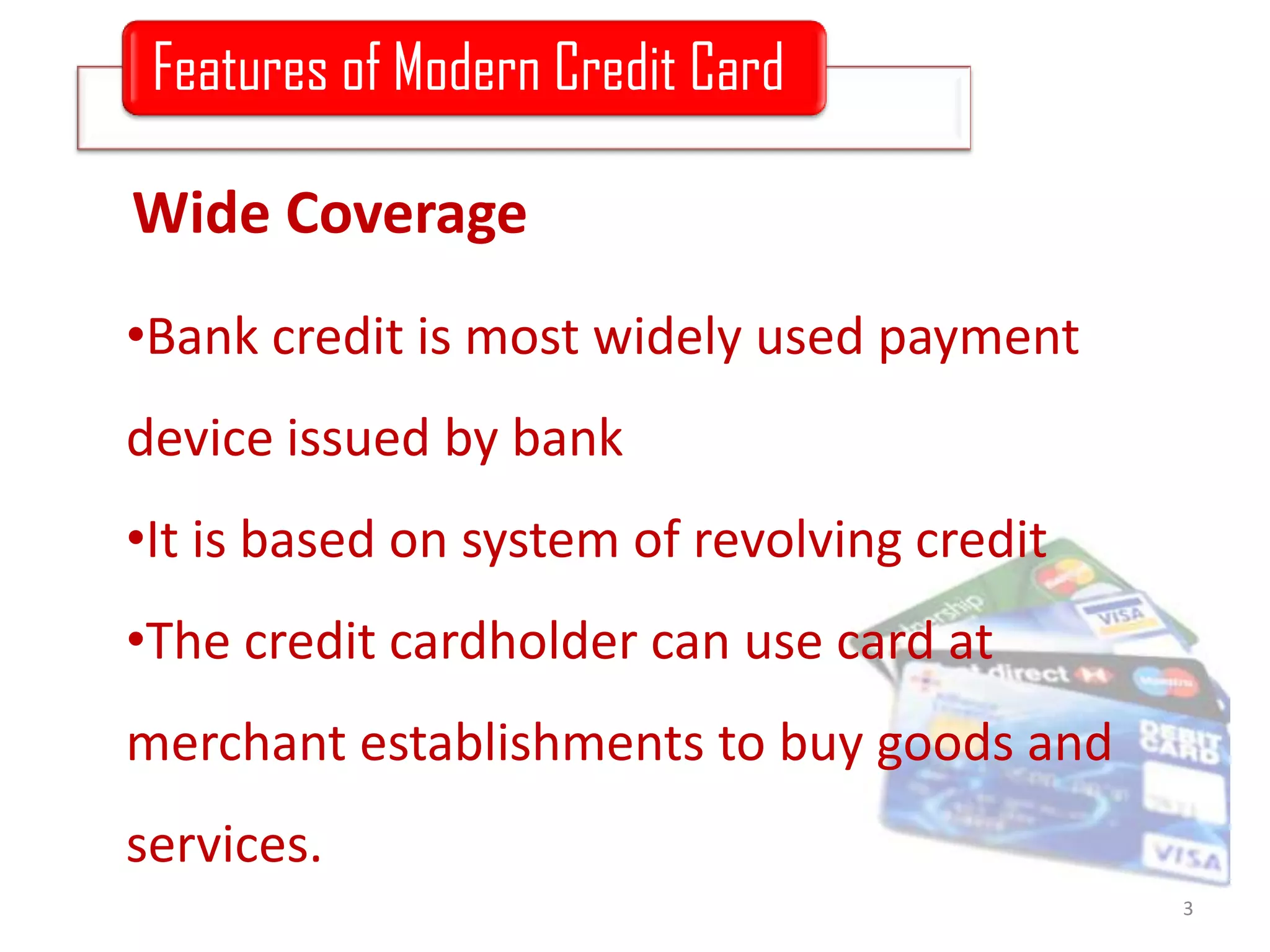 Features of Credit Card | PPTX