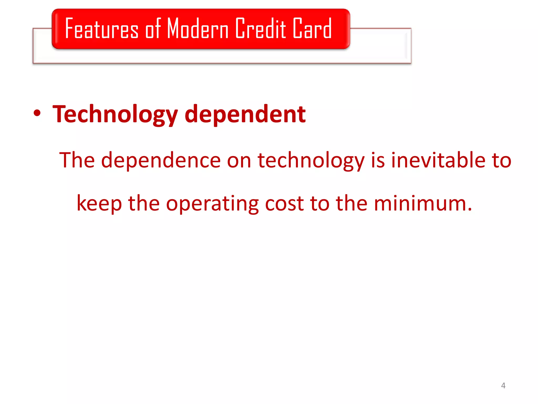 Features of Credit Card | PPTX