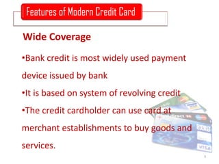 Features of Credit Card | PPTX