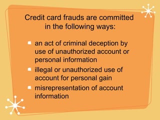 Credit card fraud(1) | PPT