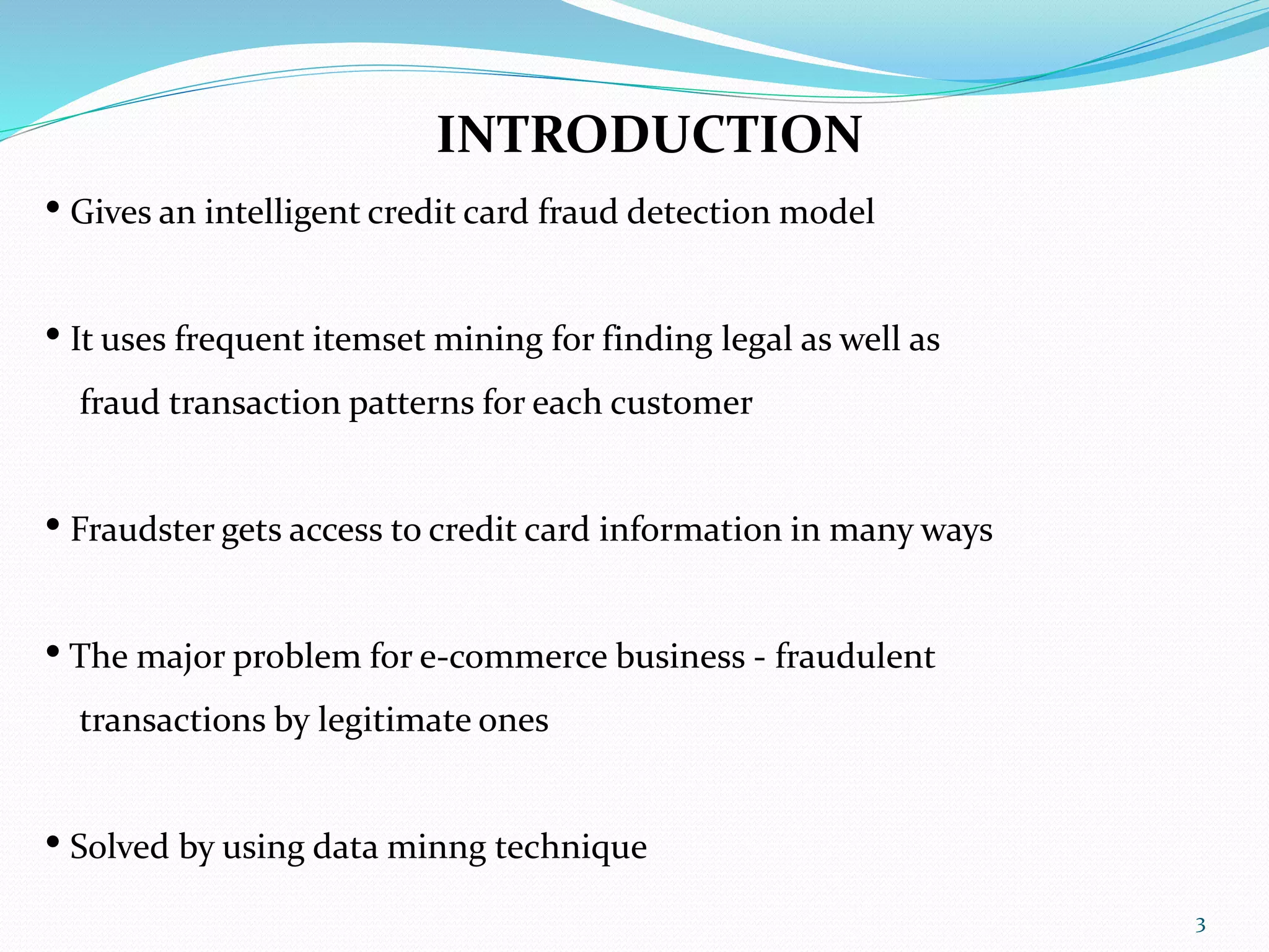 Credit card fraud dection | PPTX