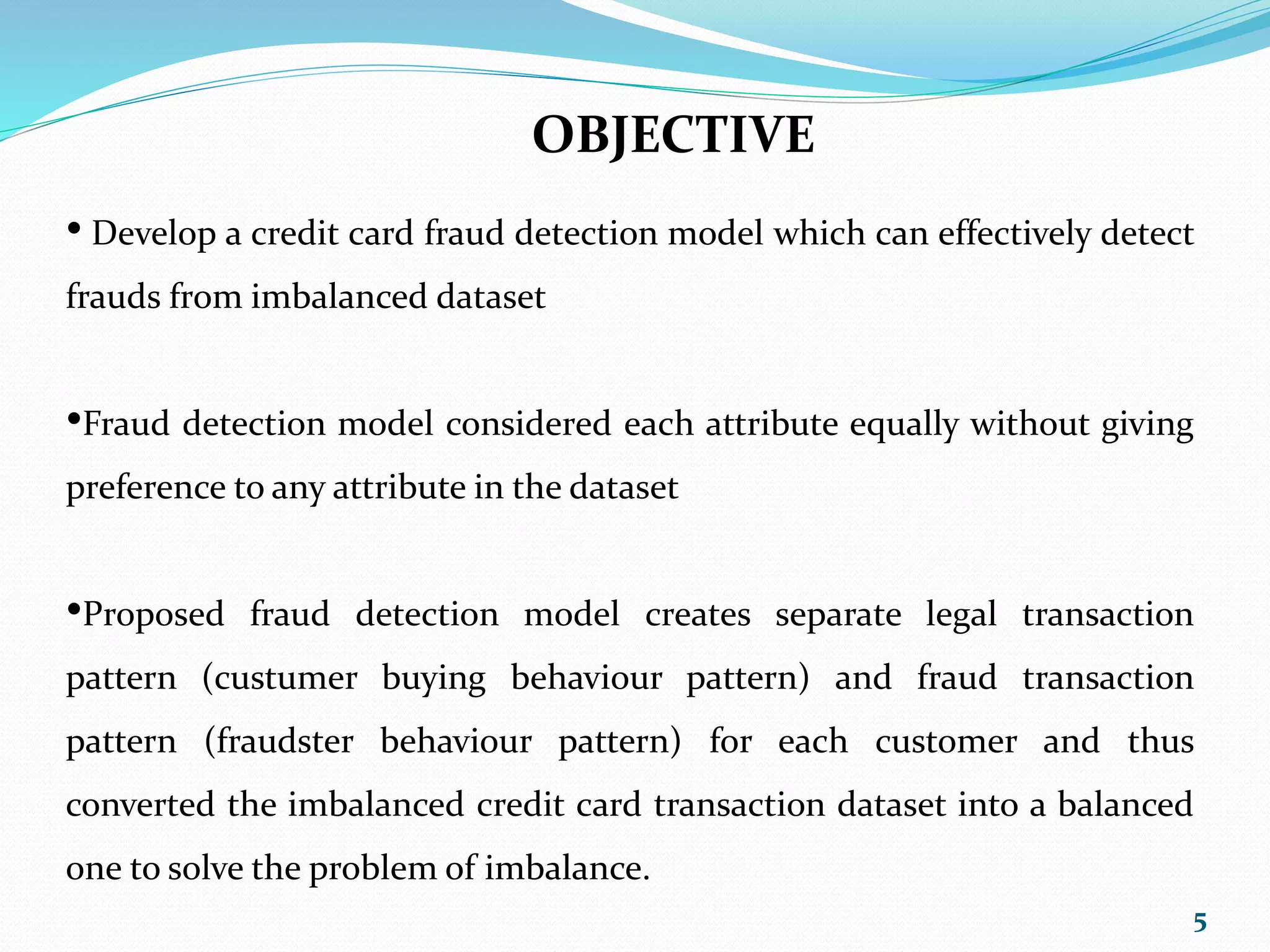 Credit card fraud dection | PPTX