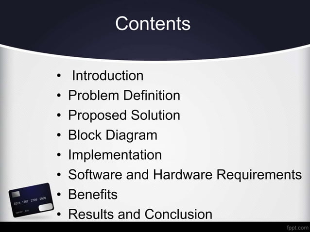 Credit card fraud detection | PPTX