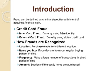 Credit card fraud detection using machine learning Algorithms | PPTX