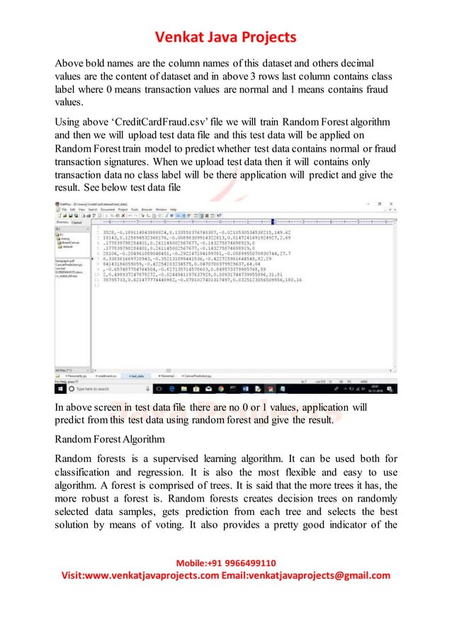 Credit Card Fraud Detection Using Random Forest And Cart Algorithm Docx Graphics Software