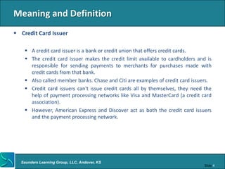 Credit Card Issuers | PPTX