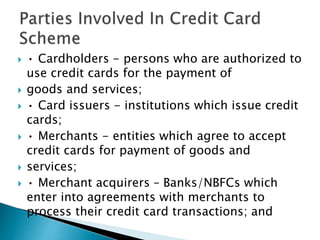 Credit card its operations | PPTX